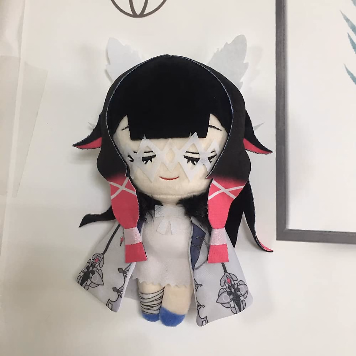 VIRAZ Columbina Genshin Impact Fatui Plushie Stuffed Plush Doll Lovely Pillow 23 cm/9.0 inch Birthday Christmas New Year for Boys Girls Kids Gift Cartoon Game-