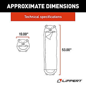 Lippert 2022107839 Thomas Payne Nap Sack Kids Sleeping Bag - Bear