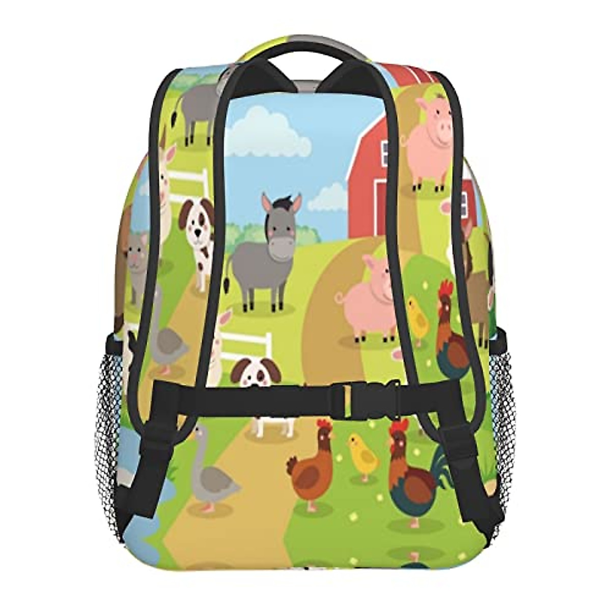 KiuLoam Farm Animals Kids Backpacks For Toddler Boys And Girls Preschool Backpack With Chest Strap 12 Inch