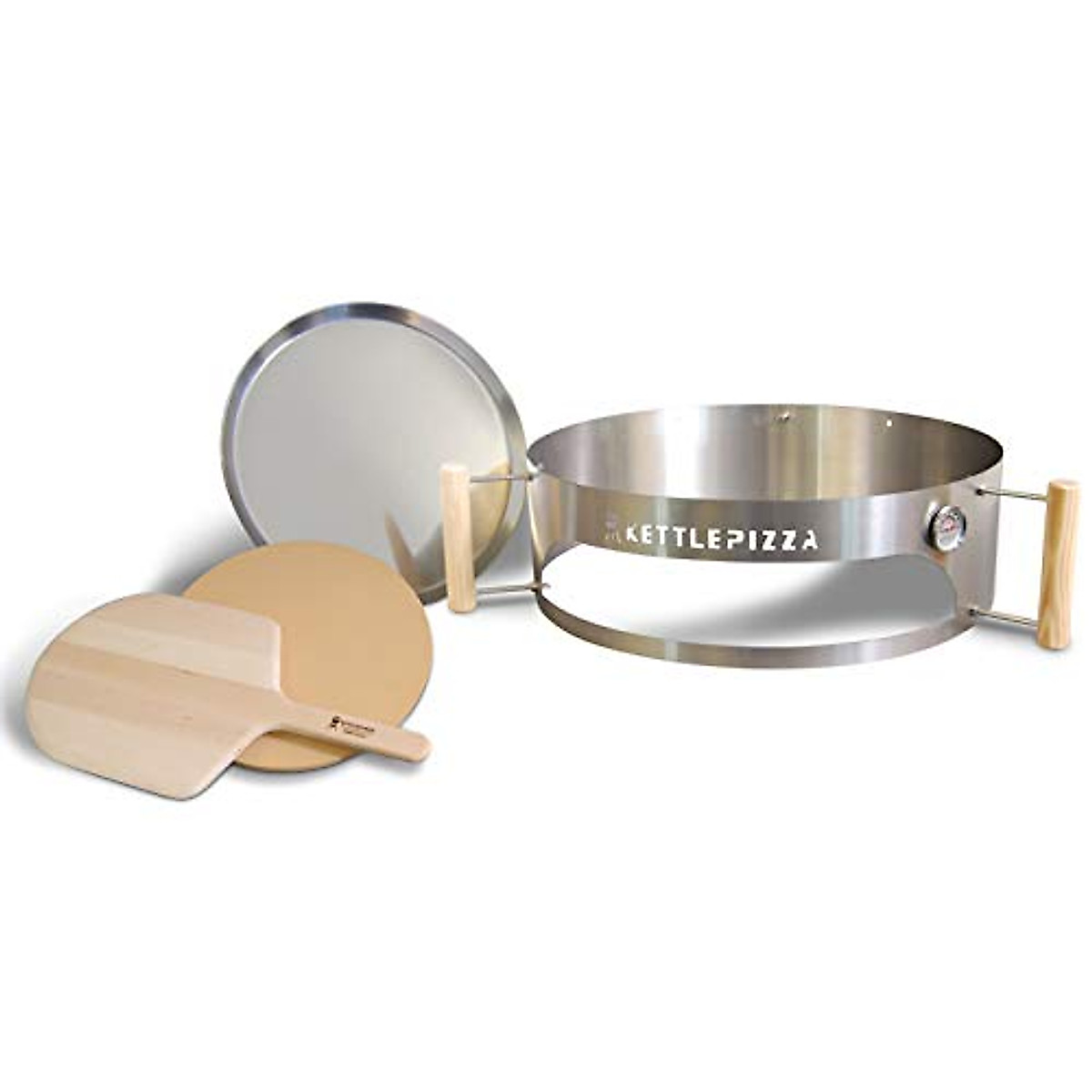 KettlePizza Deluxe Charcoal Pizza Oven Kit for 26.75 Inch Weber Kettle Grill