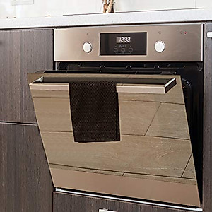 TALVANIA Brown Kitchen Dish Towels, 15” x 25”, 100% Cotton Kitchen Towel and Dishcloths Set, 12 Pack Absorbent Multipurpose Dish Cloth, Hand Towel, Cleaning Bar Towels (Coffee Bean)