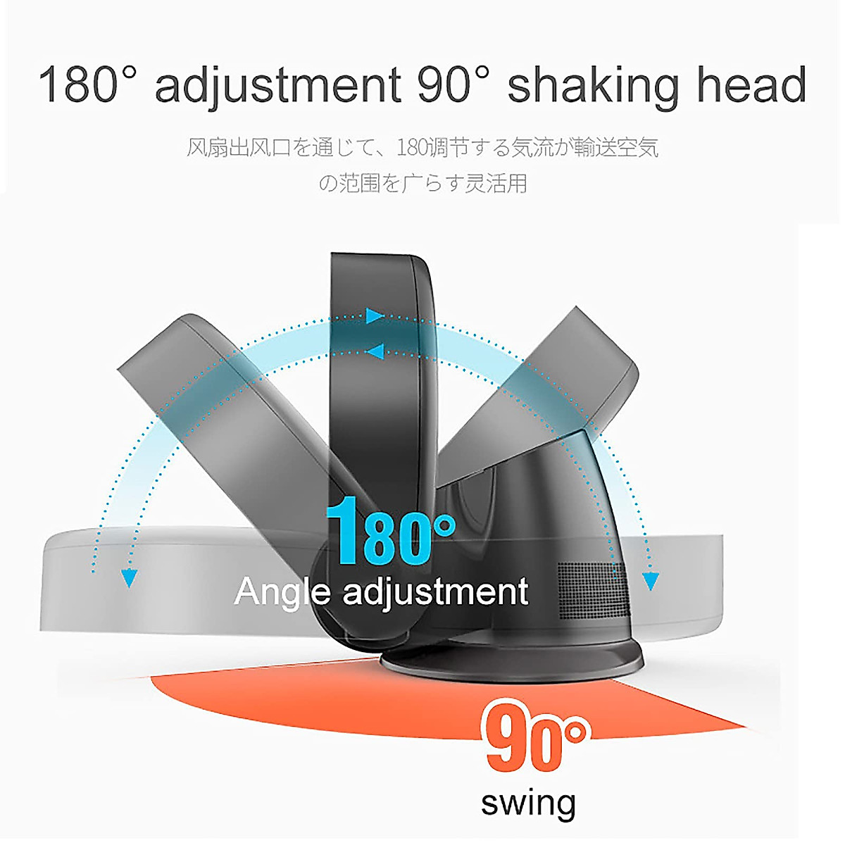 YYDS Wall Mounted Fan,Industrial Electrical Fan,12inch Bladeless Desk Fan,Metal 3 Speed OfficeBedrooms Floor Fan,with Remote ControlTimer, Quiet Cooling Air(SilverBlack), White