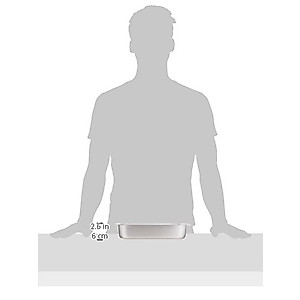 Winco SPH2 44198 Size Pan 2 1/2" (NSF), Stainless Steel, Medium