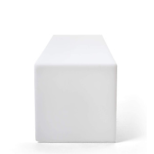 Displays2go Backlit Benches with Color Changing Lights – White (FDLED47BST)