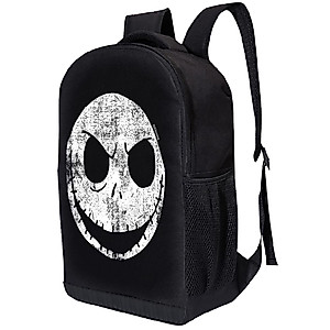 Disney Nightmare Before Christmas Backpack - Jack on the Hill Disney 17 Inch Air Mesh Padded Bag (Jack on the hill)