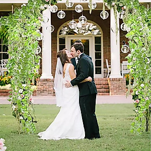 12 Pack Artificial Ivy Fake Vines for Bedroom Aesthetic, 84 Feet, Greenery Leaves UV Resistant, Hanging Plant Decoration for Wedding, Party, Garden, Office, Wall. Vine Garland