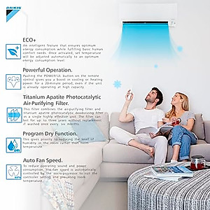 Daikin 18,000 BTU 18 SEER2 Entra Series Ductless Mini Split Heat Pump System w/ 16’ Maxwell Installation Kit and Wall Mounting Bracket (230V)