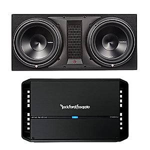 Rockford Fosgate - Two Punch P3 12" Subwoofers in a Ported Enclosure with a Punch Series P1000X1bd Amplifier