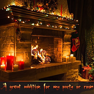 12 Pieces Fire Pit Skull Imitated Human Skull Gas Log for Indoor or Outdoor Fireplaces Ceramic Fireproof Fire Pit Skull Log Skull Shaped Halloween Decor for Fireplaces Fire Pits Campfire