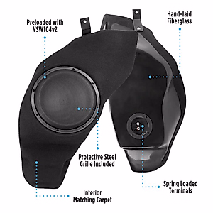NVX Powered Boost 2017-2022 Tesla Model 3 Sub Upgrade Kit with Amp, Sub, Box & Wiring Kit