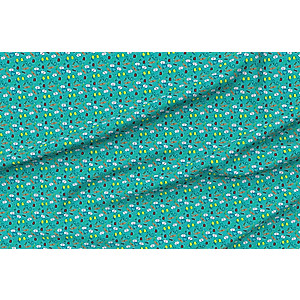 Spoonflower Fabric - Nurse Theme Medical Care Turquoise Blue Printed on Petal Signature Cotton Fabric Fat Quarter - Sewing Quilting Apparel Crafts Decor