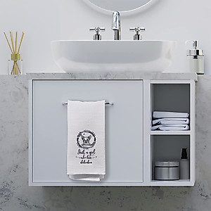 NEGIGA Just A Girl Who Loves Chihuahua Dish Cloths Towels 24x16 Inch,Floral Chihuahua Sketch Decor Decorative Dish Hand Towels for Kitchen Bathroom,Dog Lover Girls Gifts,Chihuahua Mom Gifts