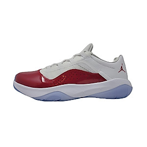 Nike Men's Jordan 11 CMFT Low Basketball Shoes, White/Gym Red-Black, 9 M US