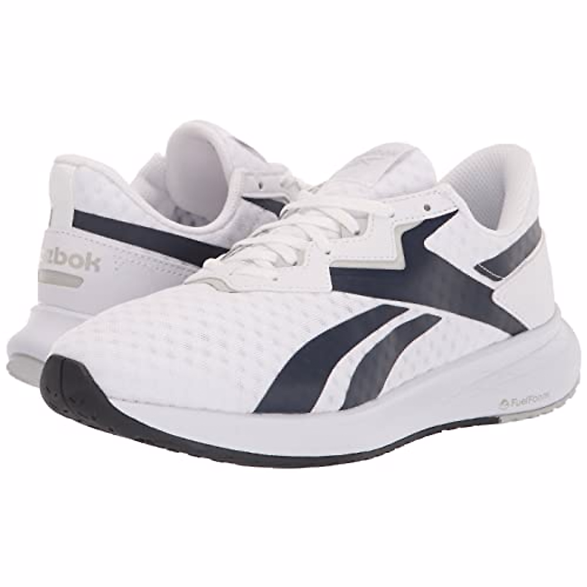 Reebok Men's Energen Plus 2.0 Running Shoe, White/Vector Navy/Pure Grey, 11.5
