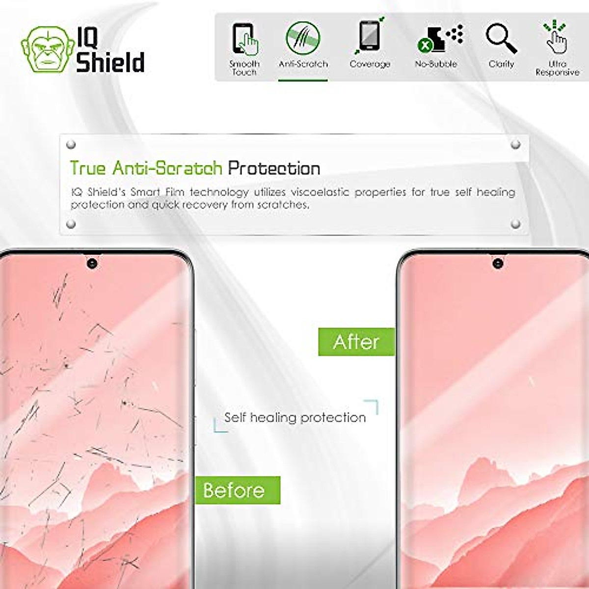 IQShield Screen Protector Compatible with Samsung Galaxy S20 (6.2 inch)(3-Pack)(Case Friendly) Anti-Bubble Clear Film