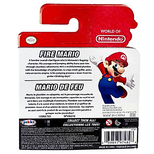 World of Nintendo Fire Mario 2.5 inch Figure with Fire Flower