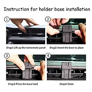 musttrue LUNQIN Car Phone Holder for 2017-2023 Cadillac XT5 and 2020-2023 XT6 Auto Accessories Navigation Bracket Interior Decoration Mobile Cell Phone Mount