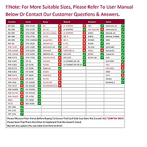 Ruibo 61 Key Keyboard Gig Bag Case,Portable Durable Keyboard Piano Waterproof 600D Oxford Cloth with 10mm Cotton Padded Case Gig Bag 40"x16"x6" / Black+Red