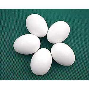 10 Pieces of Pigeon Eggs Simulation of Solid Plastic Pigeon Eggs for Pigeon Hatching Help Laying Pigeon Agricultural Tool Poultry