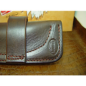 Custom Made Ontario Rat 5 Horizontal Knife Sheath Made Out of 9 oz. Leather.