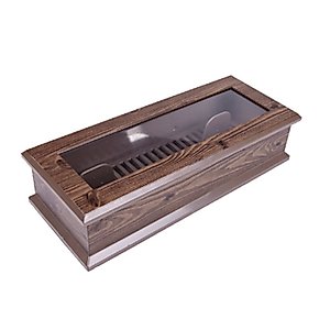 Living Chef Kitchen Chopsticks Spoon Organization Storage Box with Open Window Tree Wave Pattern Design