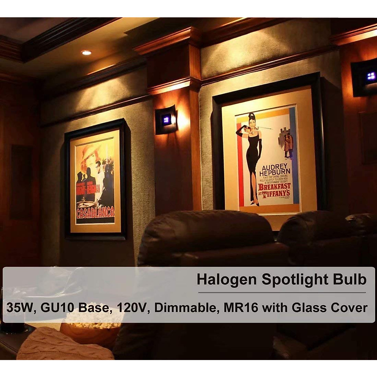 Vinaco GU10 Bulb, 6 Pack MR16 GU10 120V 35W Long Lasting, GU10 Halogen Bulb Warm White 2800K, 35W GU10 Dimmable with GU10 Base for Track Light Bulbs, Hood Light Bulbs. Halogen GU10+C 120V 35W