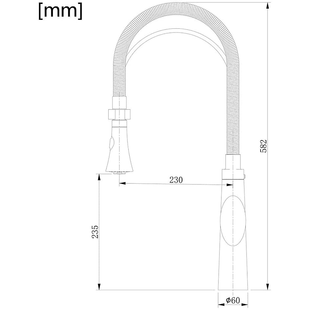 Bathtub Faucet Kitchen Mixer Tap, Kitchen Sink Tap with can Move Dual Function Sprayer, Solid Brass Monobloc Kitchen Faucet, Single Lever Sink Tap for Kitchen