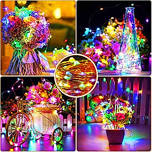 Christmas Lights,USB 8 Modes Remote LED String Lights, Fairy Light Outdoor, for Patio Garden Home Christmas Tree Wedding Decoration(2 Pack 10M)