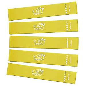 Fit Simplify Exercise Resistance Loop Bands, Set of 5