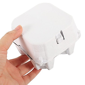 Egg Carton 50pcs Pulp Egg Tray Fridge Containers Empty Egg Cartons Egg Cartons Bulk Egg Box Half Dozen Egg Cartons