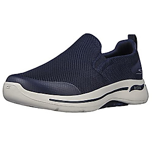 Skechers Men's Gowalk Arch Fit-Athletic Slip-On Casual Loafer Walking Shoe Sneaker, Navy/Grey, 9