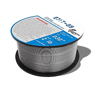 NICETECH, Gasless Flux Cored Welding Wire, Carbon Steel, E71TGS. 030-Diameter, 2 Pounds Spool, Silver, Package of 1