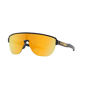 Oakley Men's OO9248 Corridor Rectangular Sunglasses, Matte Carbon/Prizm 24K, 42 mm