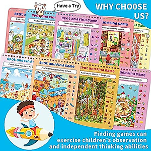 Elfew 2 Pack Reusable Activity Game for Kids Ages 4-8, 8-12,Travel Games Include 56 Different Game,1-2 Players,Toy & Learning Tool for Road Trip Airplane Activity