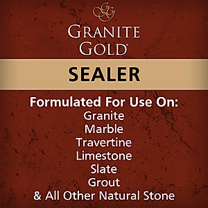 Granite Gold Water-Based Sealer Spray Protection for Granite, Marble, Travertine, Natural Stone Countertops, 24 Fluid Ounces, 1-Pack