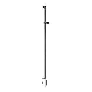 Holicfun 2-in-1 Ground Stake Mount Stand for Outdoor Security Cameras and Solar Panels, Universally Compatible with Ring, Blink, Google Nest, Eufy, Arlo, Wyze, SimpliSafe, and More (Black)