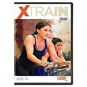 Cathe Friedrich XTrain Ride Indoor Cycling Workout DVD - Use Cathe low impact Indoor cycle workout DVD for lower body sculpting, fat burning, weight loss and aerobic conditioning