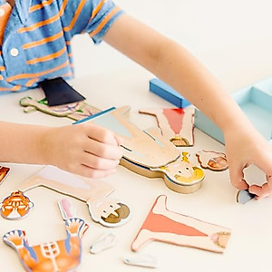 Melissa &amp; Doug Magnetic Human Body Anatomy Play Set With 24 Magnetic Pieces and Storage Tray