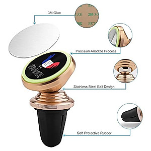 French Le Coq Gaulois Super Strong Magnet Car Phone Holder Mount Air Vent Compatible with All Smart Phones and Tablets