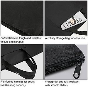 CertBuy 2 PCS A1 Size Art Portfolio Tote Bag Poster Board Storage Bag 27X 37.7 Inches Large Size Art Portfolio Tote For Poster Sketching And Drawing