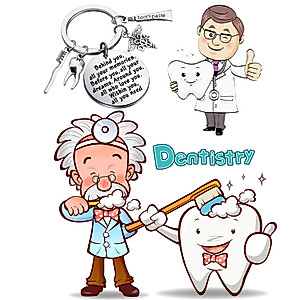 FEELMEM Dental Assistant Keychain Future Dentist Gift DA Graduation Gift Behind You All Memories Before You All Your Dream Inspirational Gift for Her (Assistant Keychain)