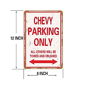 Ca Parking only vintage look funny mental tin sign-8 X 12 inches-Aluminum