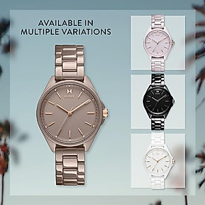 MVMT Coronada Ceramic Women’s Wristwatch - Analog Watch for Women - Water-Resistant 3 ATM/30 Meters Minimalist Women’s Watch - Small, Metal Watch with Interchangeable Bands - 36mm