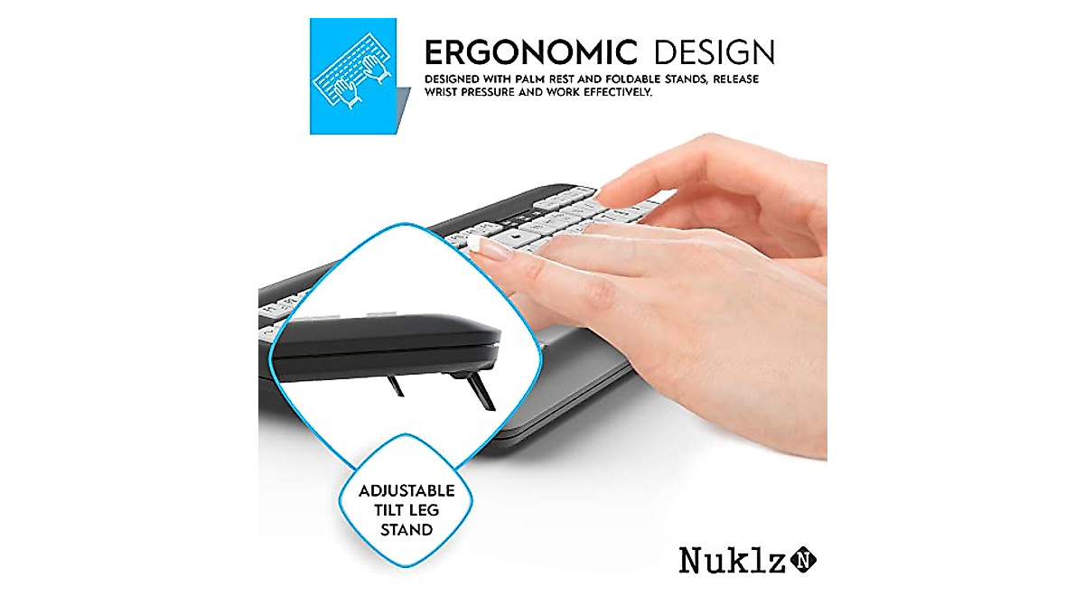 Nuklz N Magnus 325 Wireless Keyboard - Ideal for Seniors