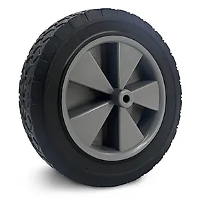DEEPDREAM 8 Inch Rubber Wheels,Replacement Rubber Tire Semi-Pneumatic Tire Wheel with 1/2-Inch Bore Offset Axle Run Flat with 110 lbs Max Load for Hand Trucks,Lawnmowers,Utility Carts