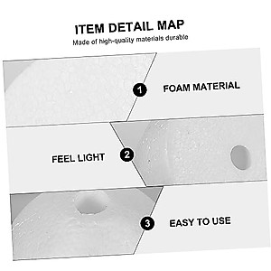 Garneck 3 Pcs Cake Model Cake Decorating Large Decorating Cake Dummie Cake Dome Dummy Cake Athletic Dress Wedding Cake Plates Dresses Cake Decorate Model White Fudge Big Cake