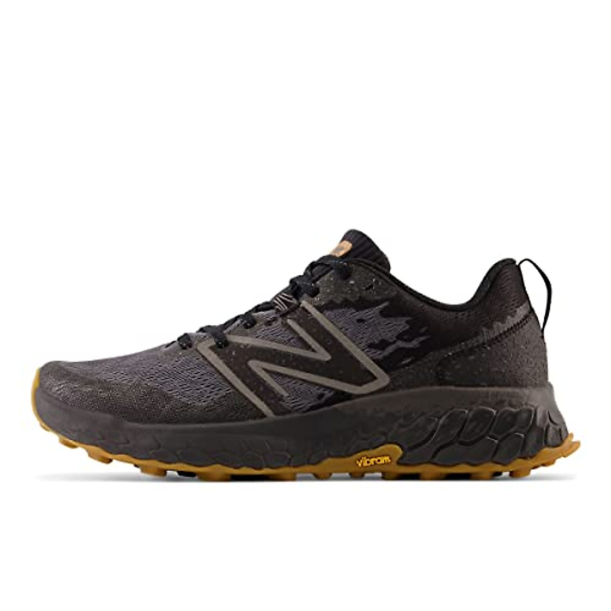 New Balance Men's Fresh Foam X Hierro V7 Running Shoe, Black/Black, 8.5