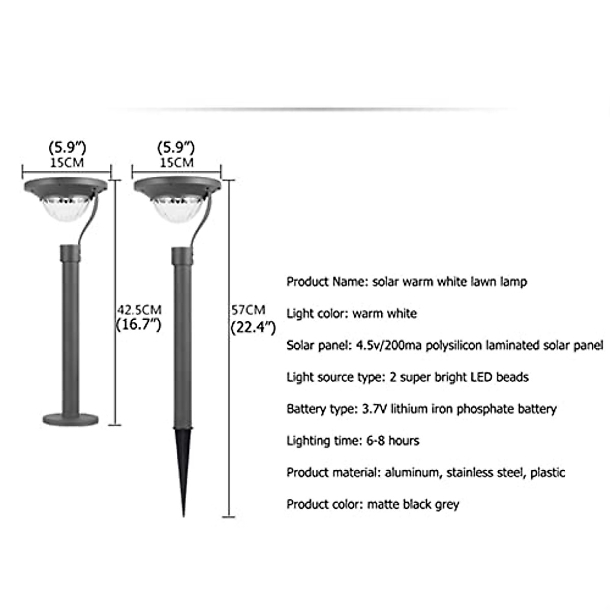 WHYSFX Product Solar Lawn Light Outdoor Waterproof Home Garden Villa Garden LED Landscape Light Lawn lamp