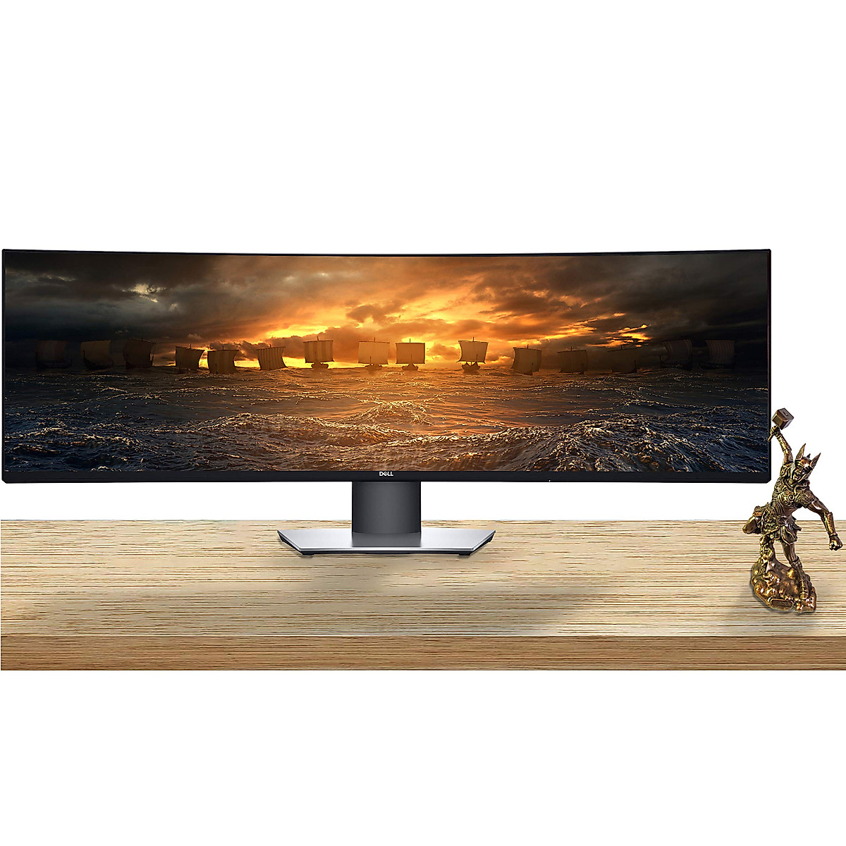 Dell U4919DW UltraSharp 49-inch LED Backlit Curved Gaming Monitor with IPS, Vesa Compatible, Anti-Glare, Tilt, Swivel (HDMI, USB 3.0, USB-C, DisplayPort)