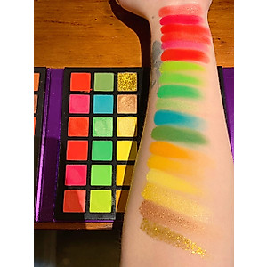 72 Colors Ultra Secret Eyeshadow Palette, 4 in1 Color Board Matte Shimmer Glitter Nude Natural All In One Makeup Palette Blendable Pigmented Make Up Eye Shadow Pallet Gift Kit